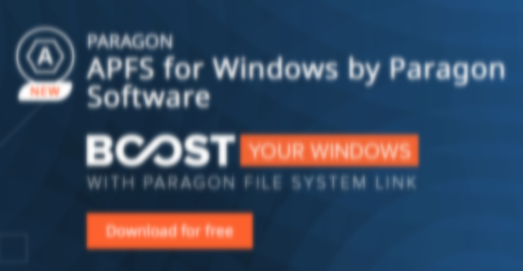Paragon APFS for Windows : 하이 시에라 설치 후 윈도우에서 맥 파티션을 볼 수 있게 해주는 프로그램 ...