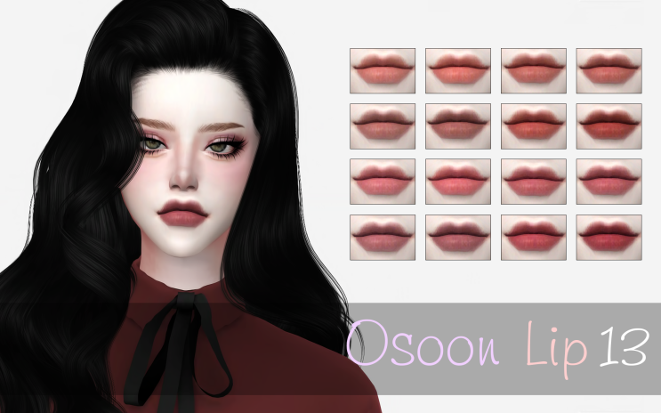 [심즈4 cc] Osoon Lip 13 : 네이버 블로그
