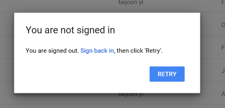 you are not signed in you are signed out. sign back in then click ...