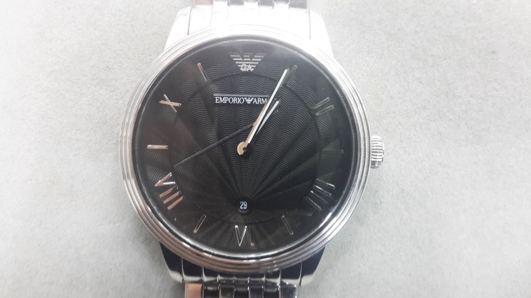 평택 알마니 AR1614 시계 초침 교정 및 배터리 교체 - 유빈시계 : 네이버 블로그