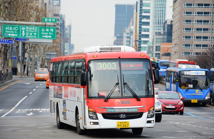 [용남고속] 3003번 (수원여대 - 강남역) New Premium-Universe Space Luxury CNG 16 ...