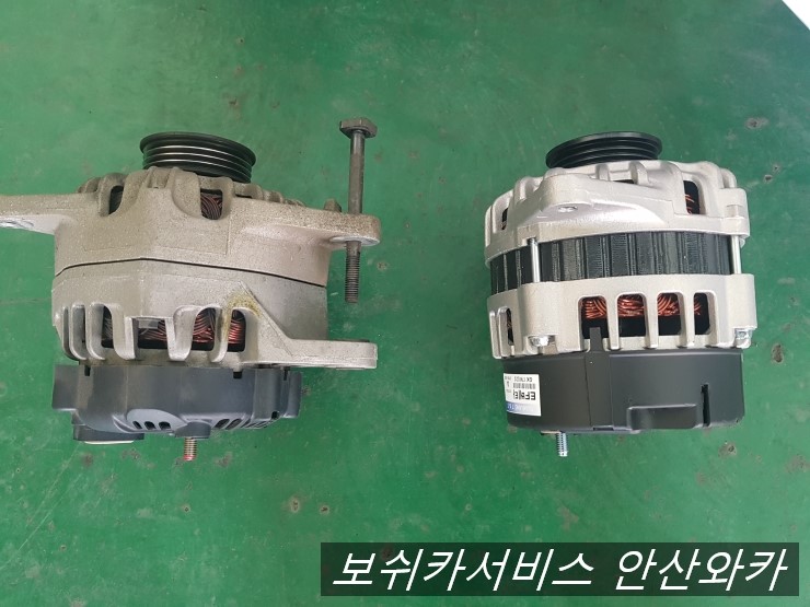안산카센타 기능장의 집 뉴 아반떼xd 발전기 제네레이터 알터네이터 보쉬 배터리 80l 공회전조절밸브 교환 보쉬카서비스 안산