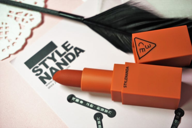 3CE 무드레시피 매트립스틱 페이즐리오렌지컬러 220 힛미업 구매 & 발색 리뷰 ! : 네이버 블로그