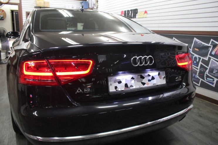 아우디 A8 D4 번호판등 LED 교체 _CARZIP 카집 : 네이버 블로그