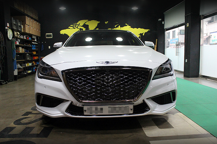 제네시스dh G80스포츠룩 전,후면, 사이드씰 G80스포츠로 개조완료 : 네이버 블로그