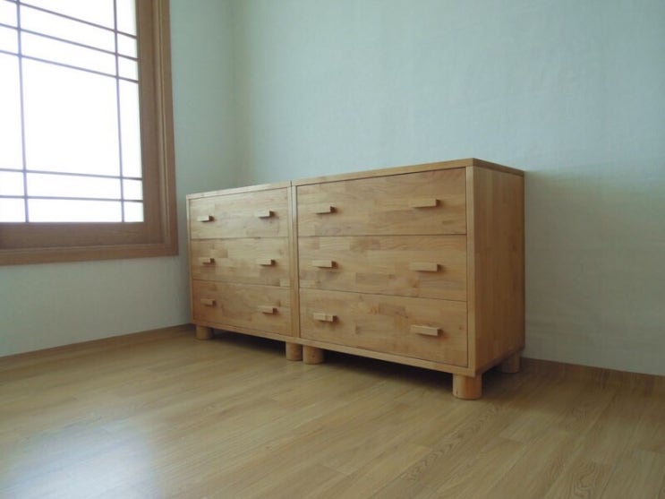 단아한 원목 3단 서랍장 : 네이버 블로그
