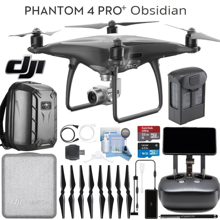 DJI Phantom 4 Pro+ Obsidian Quadcopter Drone Remote with Built (5가지 옵션 ...