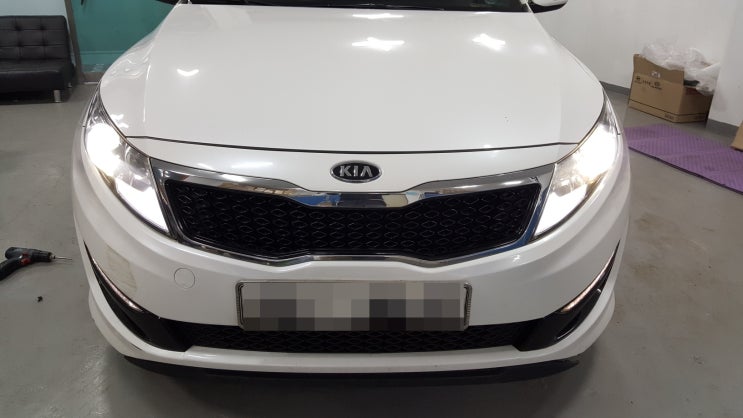 K5 HID라이트 순정화, 리어 LED 리플렉터 제거 작업 : 네이버 블로그