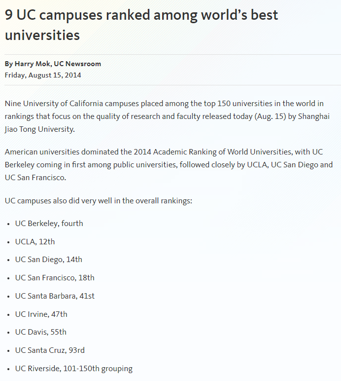 UC 대학교 순위 소개합니다! : 네이버 블로그