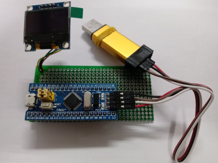 [STM32F103C8T6] I2C OLED디스플레이(SSD1306) 테스트 : 네이버 블로그