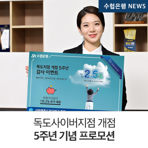 Sh수협은행, 독도사이버지점 개점 5주년 기념 프로모션 진행 : 네이버 블로그