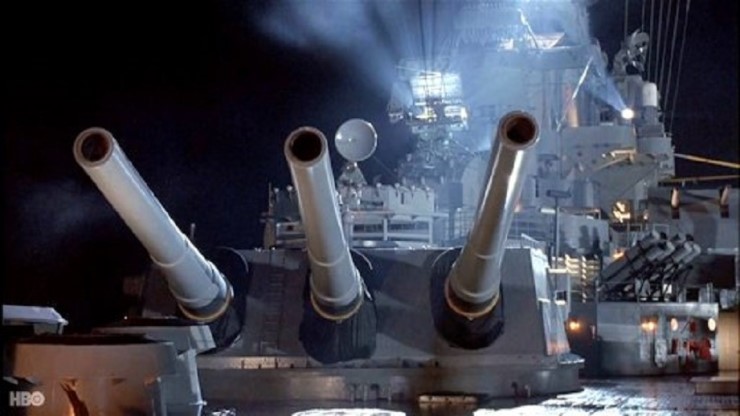 언더씨즈 1 전함 미주리 MK7 400mm 함포의 장약과 포탄- Under Siege 1 USS Missouri BB 63 ...