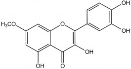 [Flavonoids/Flavones] Rhamnetin (람네틴); 7-Methoxyquercetin; 7 ...
