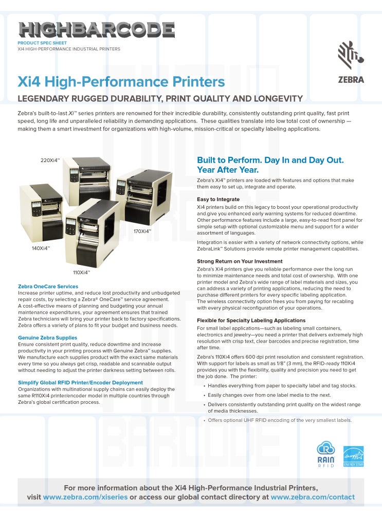 바코드프린터 110xi4, 140xi4, 170xi4, 220xi4_xi4시리즈 : 네이버 블로그