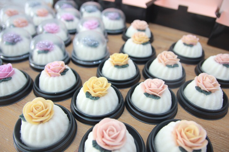 웨딩답례품, 결혼답례품, 떡답례품, 미니설기 - 김해 장유 율하 창원 진해 앙금플라워떡케이크 제이엘렌 : 네이버 블로그