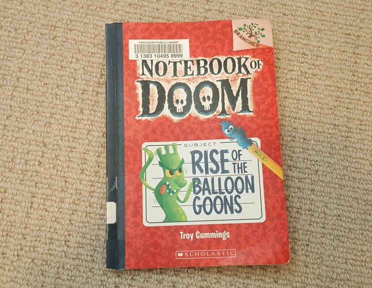 스콜라스틱 챕터북 The notebook of doom 더 노트북 오브 둠 1권 영어원서 공부하기 : 네이버 블로그