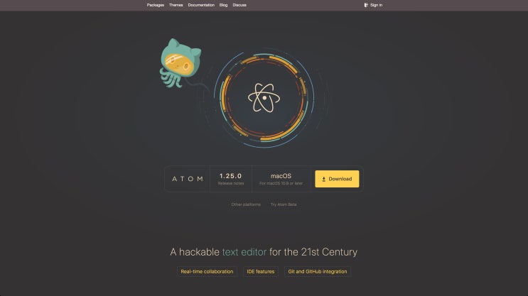 Github의 ATOM 에디터 살펴보기 : 네이버 블로그