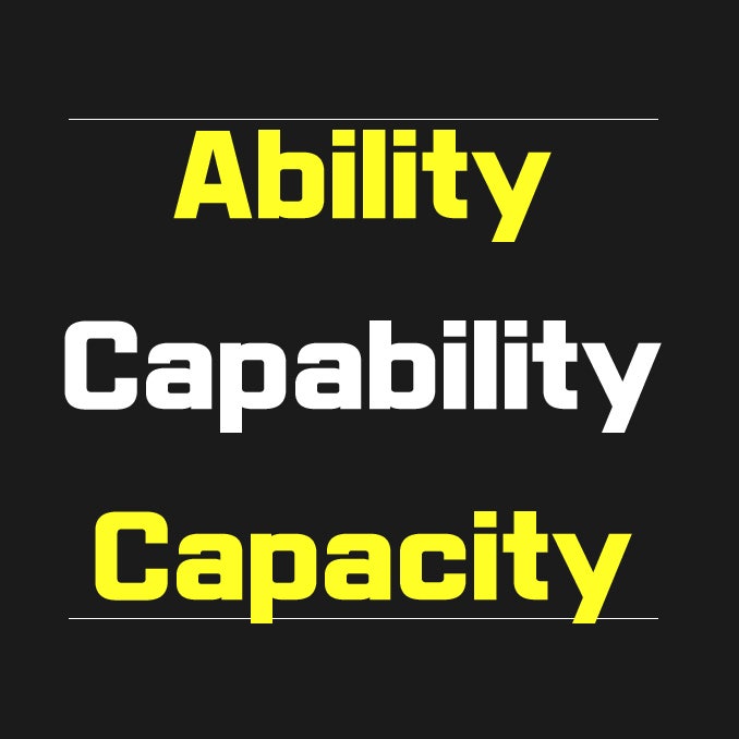 ability vs capability vs capacity? 능력과 관련된 영어단어 파헤치기 : 네이버 블로그