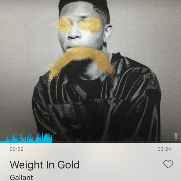 [너목보 이동하 팝송]Weight In Gold - Gallant : 네이버 블로그