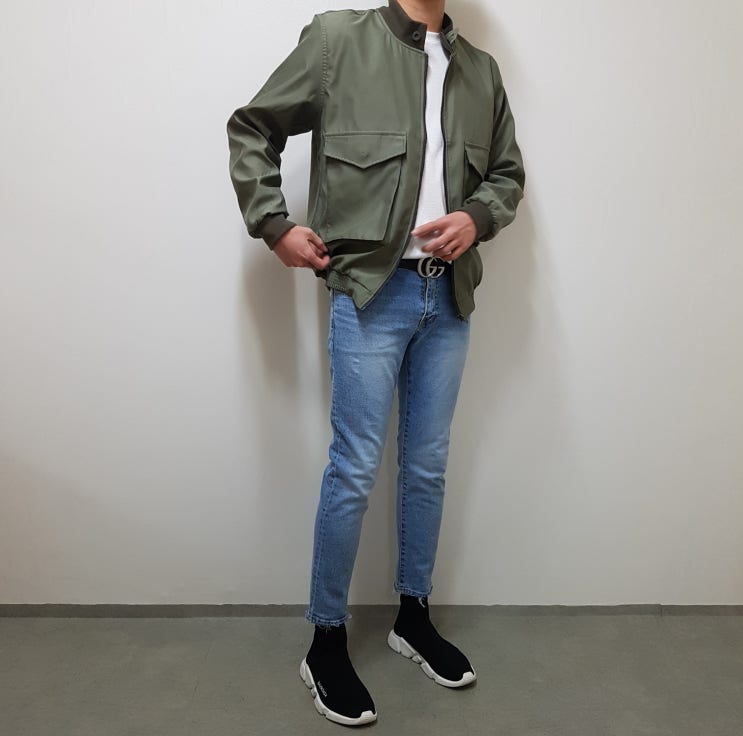 남자 항공점퍼 코디긴팔티구찌벨트연청바지발렌시아가 스피드러너 유뱅의 데일리룩 블로그 네이버 블로그
