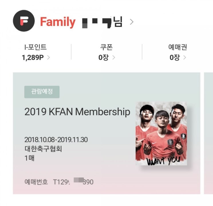 축구국가대표팀 멤버십무료티켓팅 /2019 KFAN Membership 티켓팅 : 네이버 블로그