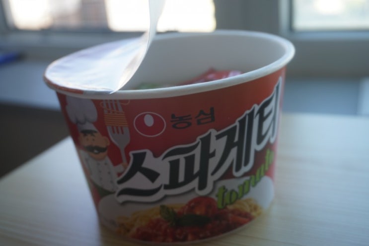 농심 스파게티 컵라면 진짜 파스타면? : 네이버 블로그