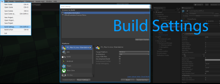 UnityManual > Build and Player Settings (빌드 플레이 셋팅) : 네이버 블로그