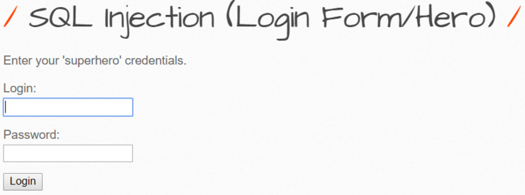 [비박스] SQL injection(Login Form/Hero) : 네이버 블로그