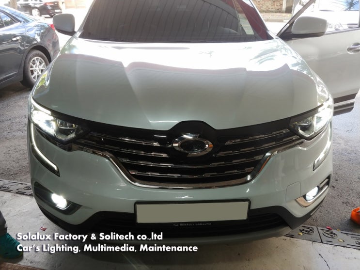 QM6 LED안개등 솔라룩스 파워LED안개등 150w급 제품.. QM6 LED라이트,LED전조등,QM6 LED안개등 전문,SM6 LED안개등 동일제품 인스톨 : 네이버 블로그
