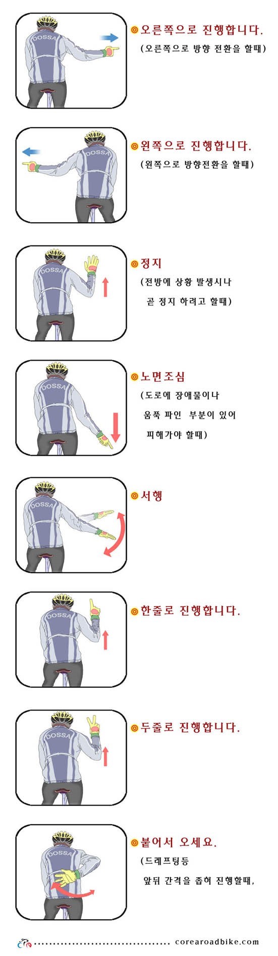 자전거 수신호 : 네이버 블로그