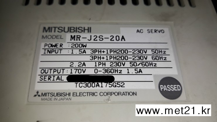 MR-J2S-20A, MR-J2S-40B E9알람 수리 : 네이버 블로그
