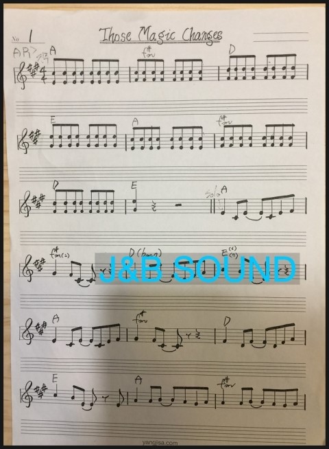 [악보 제작] 뮤지컬 그리스 Those magic changes 보컬, 합창 파트 악보 : 네이버 블로그