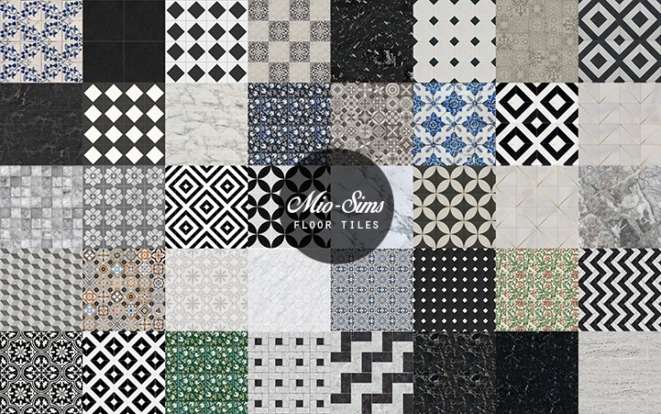 [심즈4] floor tiles set : 네이버 블로그