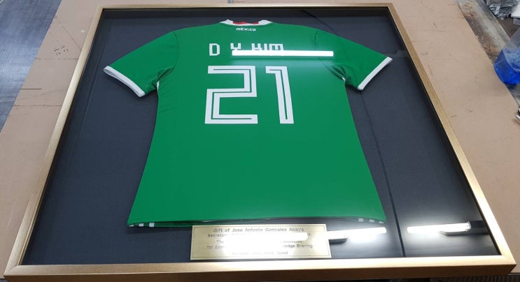 해외축구유니폼 액자_세종시_멕시코_자매결연기념 : 네이버 블로그