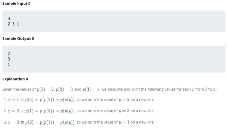 [hackerrank] Sequence Equation.swift : 네이버 블로그