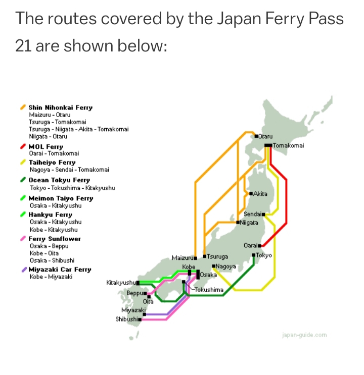 일본 훼리선박 21일패스 ''Japan Ferry Pass 21'' : 네이버 블로그