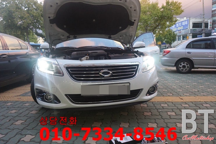 뉴SM5 LED헤드라이트 교체 라구나 플래티넘과 동일하며 인천점에서 시공~ : 네이버 블로그