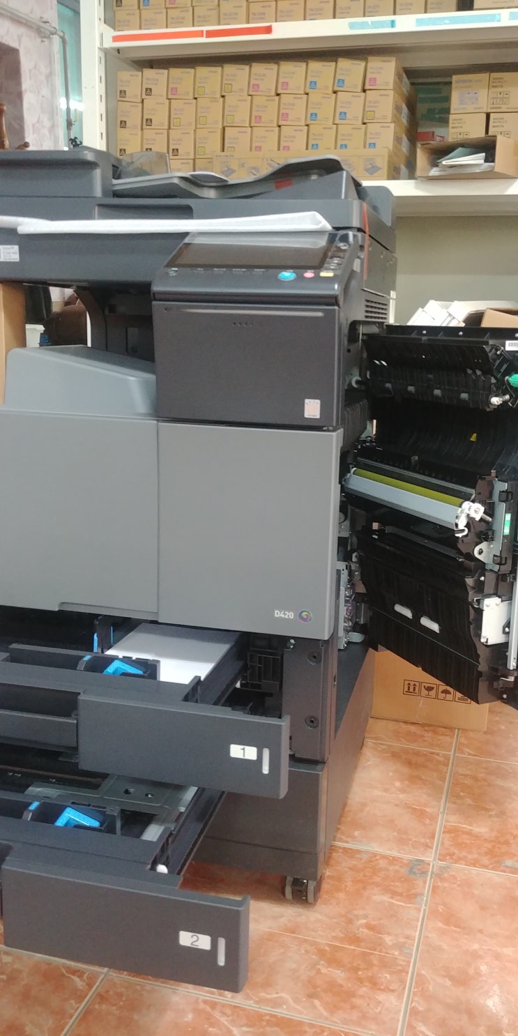광주광역시 서구 치평동에 판매할 신도리코 D420 컬러복사기 세팅하기... : 네이버 블로그