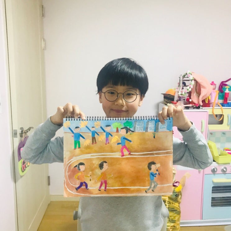 인천부평방문미술 가을운동회계주 달리기줄다리기그리기초등미술 유아미술 아동미술 청천동 산곡동 부평동 미술학원부평