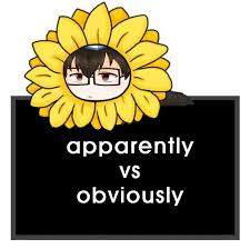 [grammar] obviously vs. apparently : 네이버 블로그