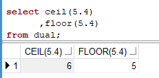 oracle) 올림, 내림 함수 ceil(), floor() 조건 값 추출 decode case : 네이버 블로그