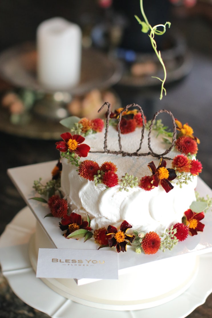 웨딩클래스 플라워레슨 Wedding Cake 생화장식플로리스트학원청담동꽃집플라워레슨플로리스트최민지웨딩반수업
