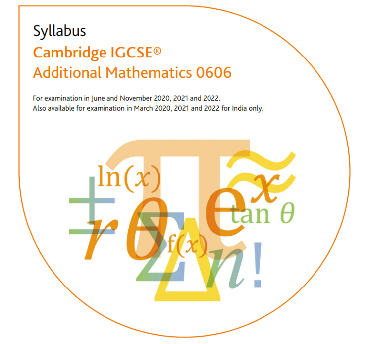 Cambridge IGCSE Additional Math 0606 syllabus (2020-2022년 시험) : 네이버 블로그