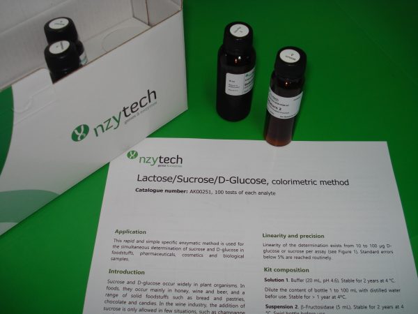 [젖당/수크로오스/D-글루코오스(포도당) 측정/분석 키트] Lactose/Sucrose/D-Glucose assay kit ...