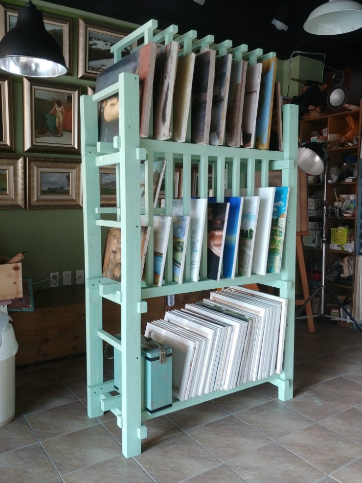 덜 마른 유화 캔버스 건조대(Canvas Storage Rack) : 네이버 블로그