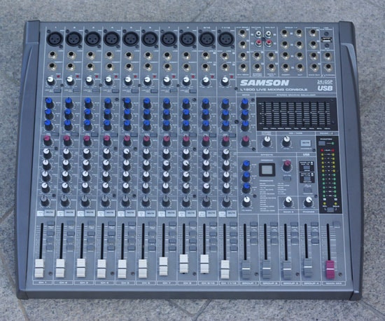 L1200 중고/SAMSON L1200 샘손 12채널 USB.DSP내장형 음향콘솔,믹서 : 네이버 블로그