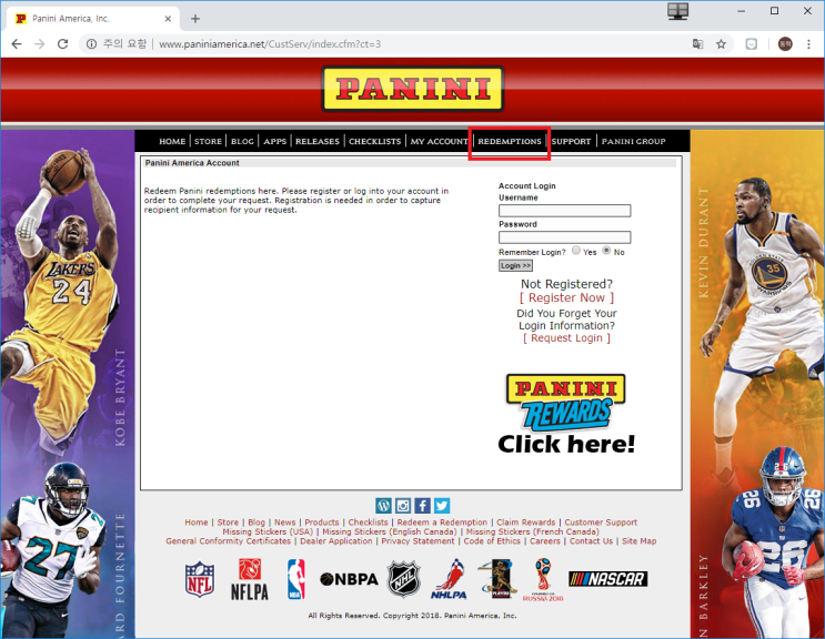 파니니 리뎀션 등록방법(Register Panini Redemption ) : 네이버 블로그