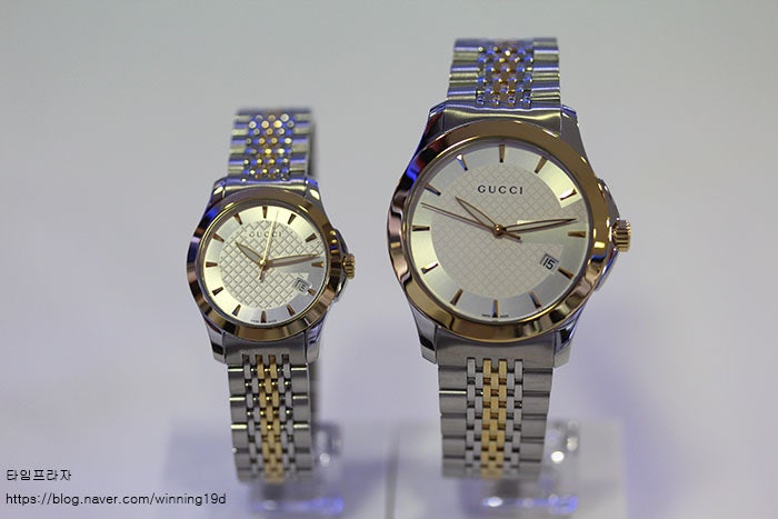 구찌 커플시계 추천 남자시계 YA126409 여자시계 YA126511 [스타럭스 정품] : 네이버 블로그