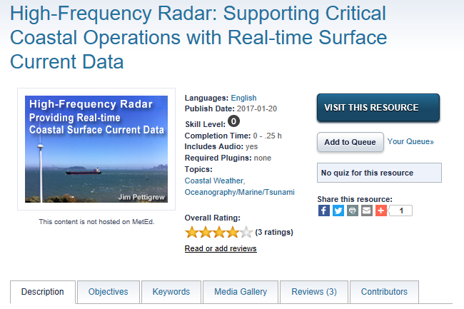 High Frequency(HF)Radar: Supporting Critical Coastal Operations with ...