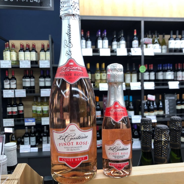 르 꼰떼쎄 피노 로제 스푸만테 퀴베 브뤼 NV LE CONTESSE Pinot Rose Spumante CUVEE Brut NV ...